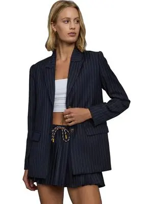 The Upside Wool Boyfriend Blazer - Stripe