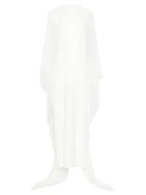 Alberta Ferretti Semi-sheer Maxi Dress - White