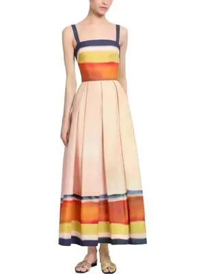 Elie Saab Printed Midi Dress - Pink