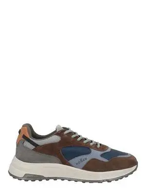 Hogan Low-top Sneakers With Studs - Brown