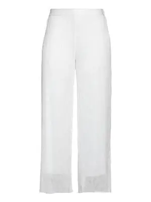 ELISA CAVALETTI BY DANIELA DALLAVALLE Straight Leg Crepe Pants - White