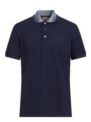 Missoni Polo Shirt Size Cotton - Navy