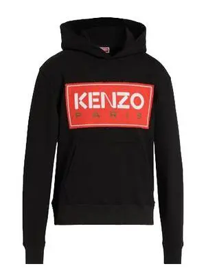 Kenzo Cotton-blend Embroidered Logo Sweatshirt - Black