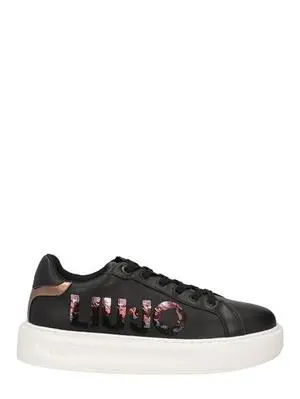 LIU •JO Leather Low-top Sneakers - Black