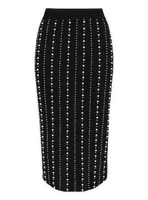 Versace Midi Pencil Skirt - Black