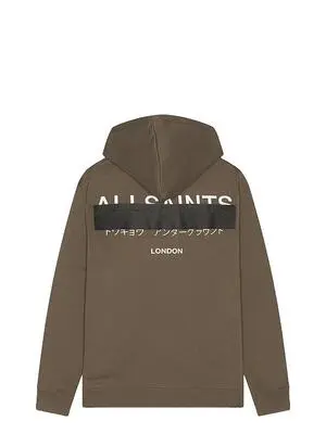 ALLSAINTS Redact Hoodie - Forest Green