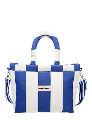 BUSINESS & PLEASURE Cloud Cooler Tote Bag - Crew Mediterranean Blue Stripe