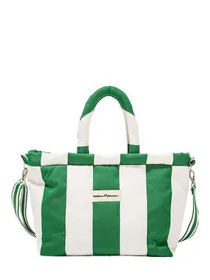 BUSINESS & PLEASURE Cloud Cooler Tote Bag - Crew Canyon Green Stripe