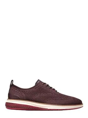 Cole Haan Riginalgrand Energyweave Stitchlite™ Wingtip Oxfords - Chocolate Raisin-claret-ivory