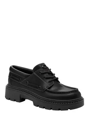 Coach Lug Sole Boat Shoe - Black