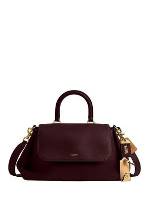 COACH® Slouchy Rogue Top Handle Bag Brass/merlot Multi