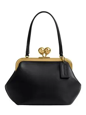 COACH Kisslock Frame Bag 16 - Brass/black