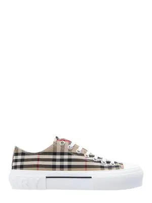 Burberry Logo Sneakers - Beige