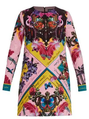 VERSACE Printed Mini Dress