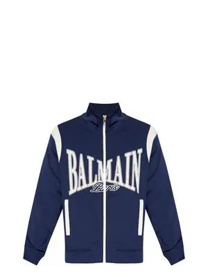 Balmain Sweatshirt With Logo - Navy Blue