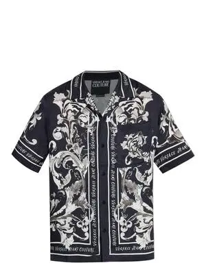 Versace Printed Shirt With Pocket - Black