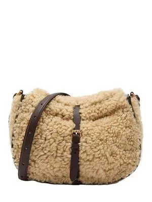 Etro Pony Shearling Cross-body Bag - Beige
