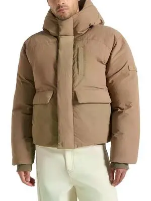 Manière De Voir Raglan-sleeves Puffer Jacket - Neutrals