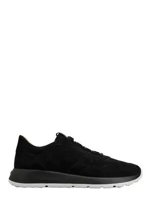 TOD'S Suede Lace-up Sneakers - Black