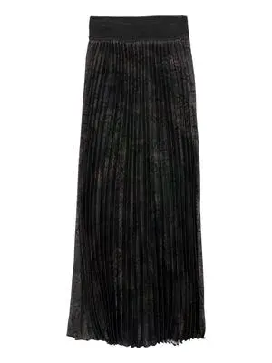 Ba&sh Pleated Maxi Skirt - Brown