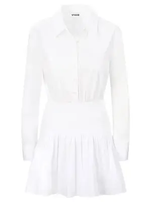 Staud Rocco Mini Dress - White