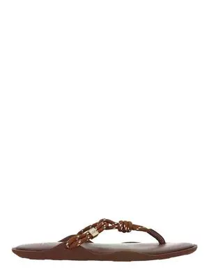 Flowze Knotted Flat Sandals - Brown