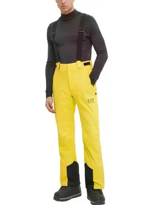 Emporio Armani Logo-print Ski Trousers - Yellow