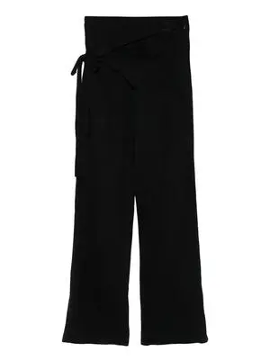 Ottolinger Tie-waist Knit Trousers - Black