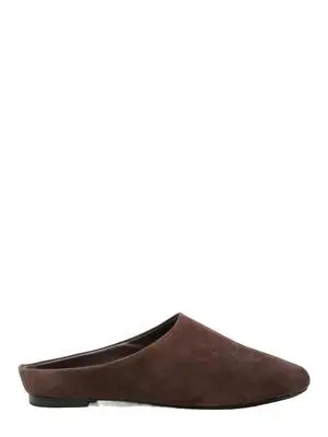 SIMONMILLER Suede Backless Slippers - Brown