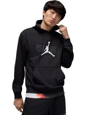 JORDAN Sport Crossover Fleece Pullover Hoodie - Black