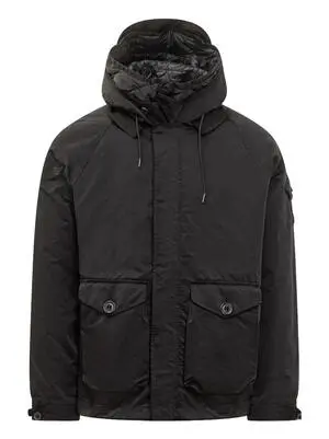 C.P. COMPANY Nylon Hooded Jacket - Black