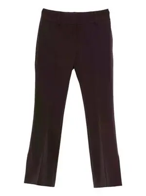 ERMANNO FIRENZE Straight-leg Trousers - Brown