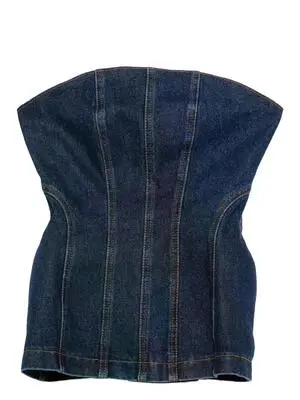 Magda Butrym Denim Corset - Blue