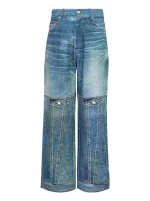 Andersson Bell Panelled Jeans - Blue