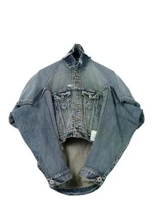 Mihara Yasuhiro Combinated Denim Jacket - Blue