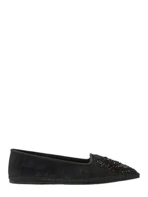 Malìparmi Beaded Ballet Flats - Black
