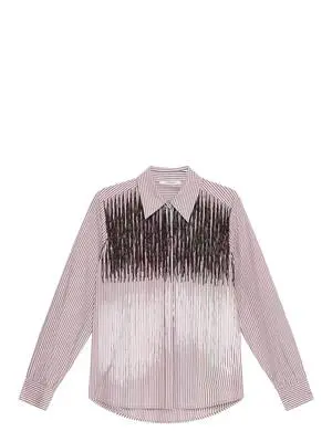 Malìparmi Striped Sequin-embellished Shirt - Red