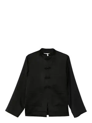 RÓHE Mandarin-collar Jacket - Black