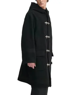 ÉTUDES STUDIO Hooded Toggle Coat - Black