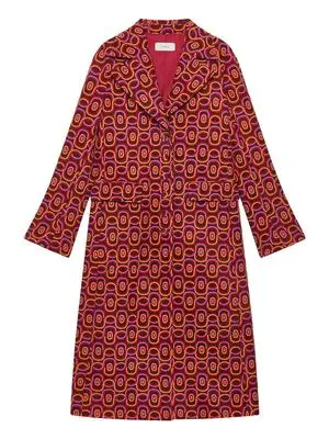 Malìparmi Patterned Coat - Red