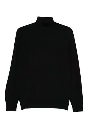 KANGRA Roll-Neck Sweater Black