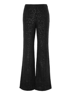 WEILL Tweed Trousers With Sequin Embellishments