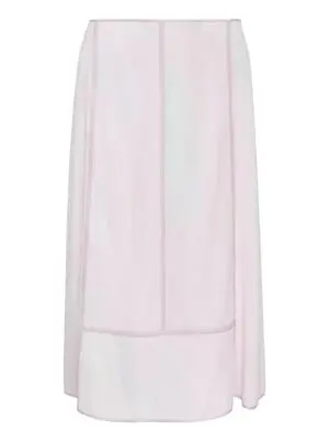 JIL SANDER Panelled Crepe A-line Skirt - Pink