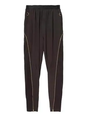 Undercover Tapered Trousers With Zip Detail - Brown