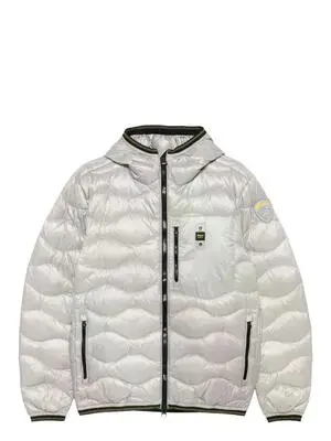 BLAUER. Quilted Hooded Jacket - White