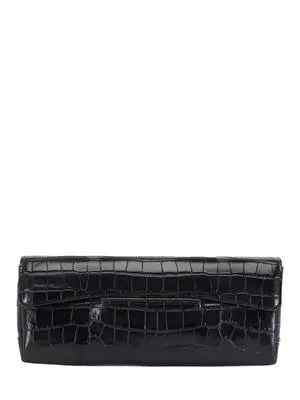 TOTÊME Crocodile-Embossed Clutch Bag