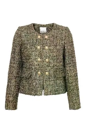 WEILL PARIS Tweed Double-Breasted Jacket