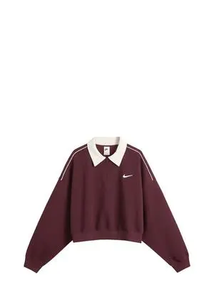 Nike Sports Pullover Top - Burgundy Crush/sail