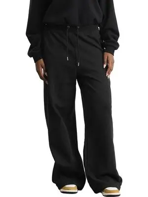 JORDAN Flight Fleece Open Hem Pant - Black/smoke Grey