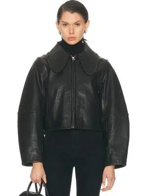 BY MALENE BIRGER Rowani Leather Jacket - Black